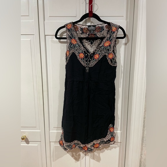 Angie | Dresses | Embroideredcrochet Detailed Dress | Poshmark